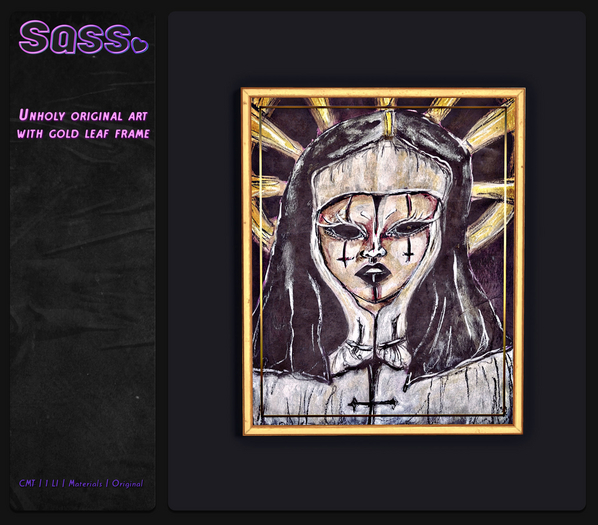 Second Life Marketplace - sass [hd] unholy framed art